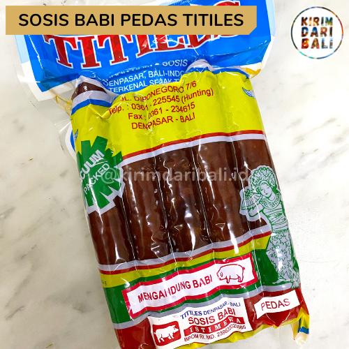 Jual Sosis Babi Titiles Pedas 500gr / Oleh Oleh Bali / Sosis Babi Bali ...