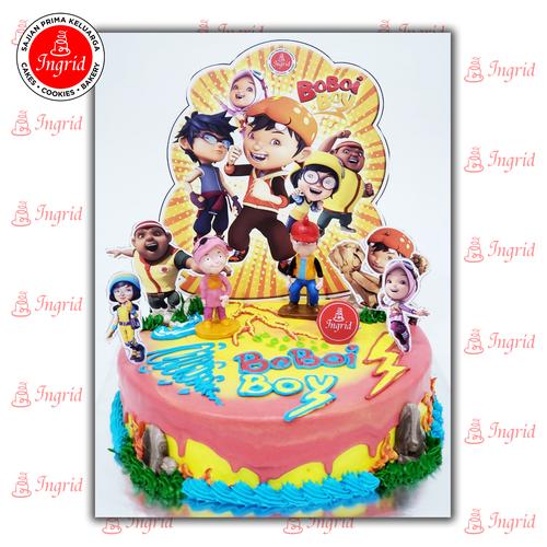 Jual Kue Ulang Tahun - Boboiboy Cake - Topper Cake - TC 72, 24CM BULAT ...