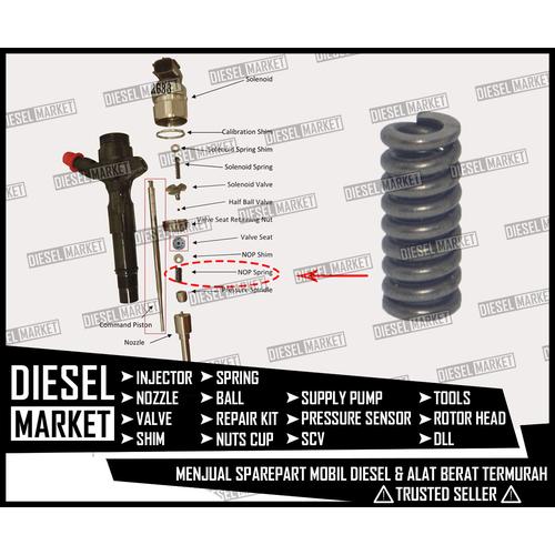 Jual Nop Spring Body Injector Pajero Hilux Triton- Per Bodi Injektor ...