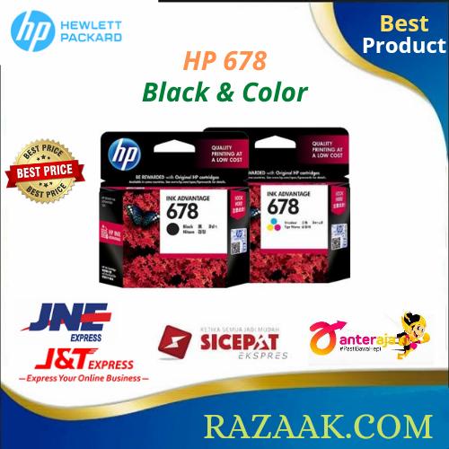Jual Paket Tinta Hp 678 Black Colour Original Printer 1515 2515 4515 1 ...
