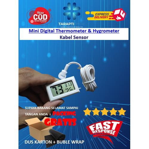 Promo Digital Mini Thermometer Probe / Alat Ukur Suhu dan Kelembaban ...