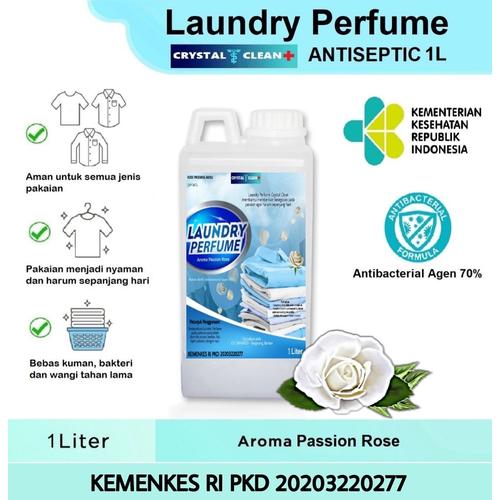 Jual Crystal Clean Parfum Laundry 1 Liter Antibacterial Perfume ...