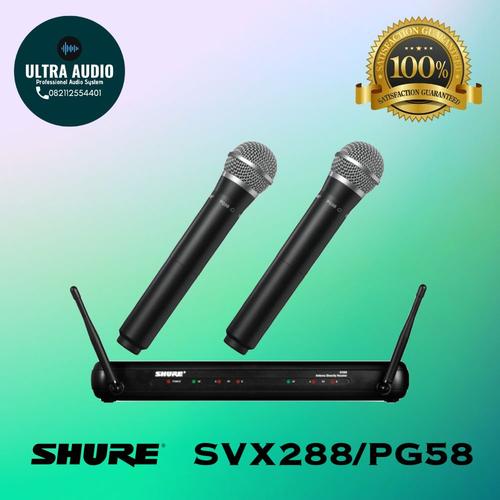 Jual Shure SVX288/PG58 / SVX288PG58 Microphone Transmitters ORIGINAL ...