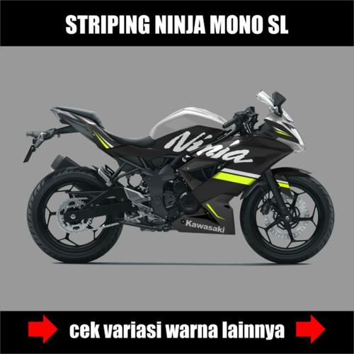 Jual STRIPING STIKER KAWASAKI NINJA 250 SL MONO DECAL STIKER NINJA MONO ...