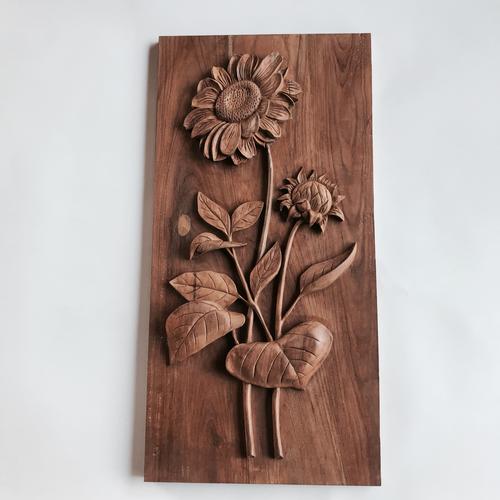 Jual Hiasan dinding kayu ukiran model bunga matahari - Kab. Jepara ...