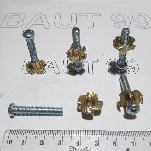 Jual Baut Speaker M5 x 30 Galvanis / Baut M5 x 30 Mur Cakar Model Obeng ...