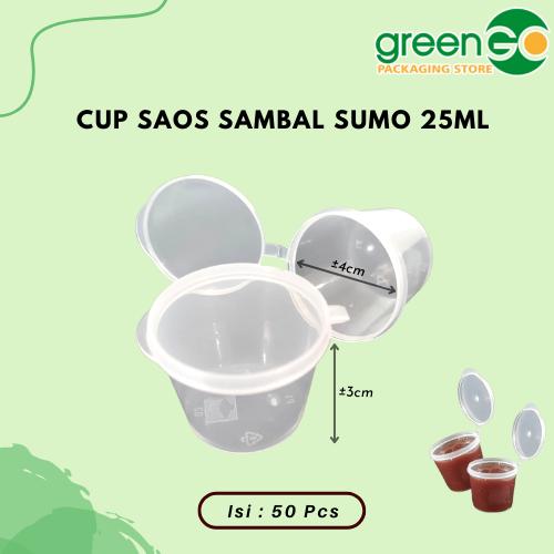 Jual CUP SAOS CUP SAMBAL CUP SAOS KECIL THINWALL CUP SAOS KECIL 25ML ...