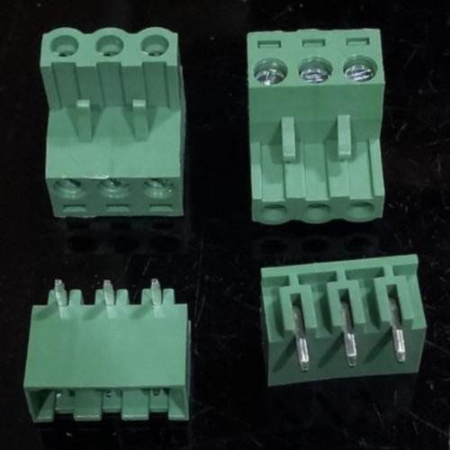 Jual Terminal Block 3pin siku terminal tekuk hijau 3pin 3p 3 p ZH2EDG ...