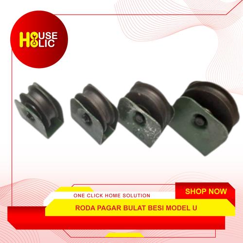 Jual Roda Pagar Bulat / Roda Besi Model U Rel Behel U / Roda Pintu ...