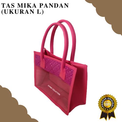 Jual Tas Parcel Mika (Ukuran L) Tas Hampers Anyaman Pandan Mika ...