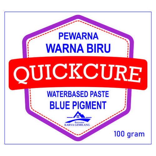Jual PEWARNA WATERBASED WARNA BIRU, WATERBASED BLUE PIGMENT, 100 gram ...