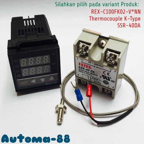 Jual Rex-C100 Digital PID Temperature Controller + SSR + Sensor K-Type ...