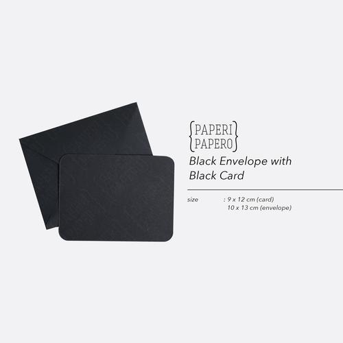 Jual Black Envelope with Black Card- Amplop Hitam dengan Kartu Ucapan ...