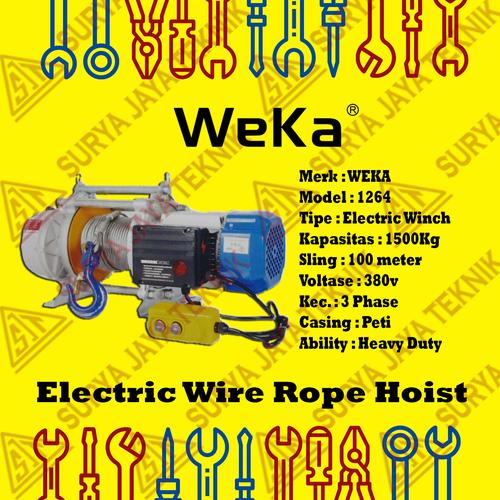 Jual WEKA Katrol Listrik 1500Kg / Electric Winch Hoist Case Peti - 100 ...