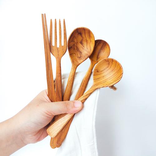 Jual SUJEO KOREA SET - Sendok Kayu/ Sendok Korea / Cutlery Set/ Sumpit ...