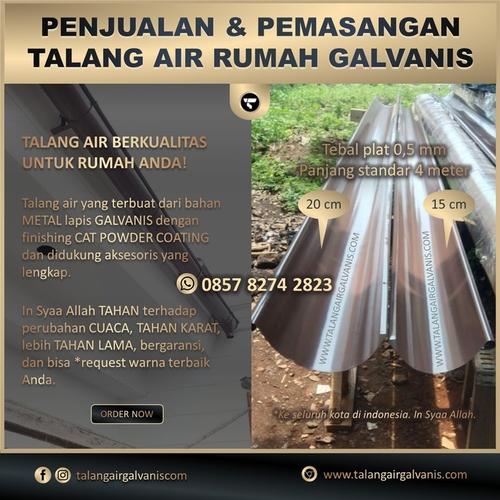 Jual Talang AIR METAL Baja Galvanis Lindab Ukuran 15 cm - Kota Bekasi ...