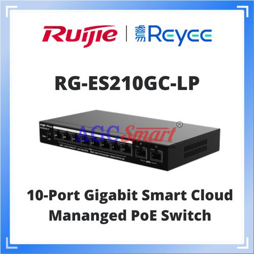 Jual Ruijie Reyee Switch/Hub 10 Ports With 8 PoE Ports RG-ES210GC-LP ...