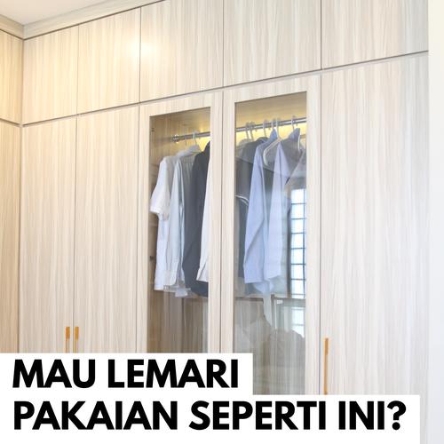 Jual LEMARI PAKAIAN MINIMALIS CUSTOM MULTIPLEX - HPL, PVC 6mm - Kota ...