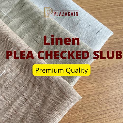 Jual Linen PLEA CHECKED SLUB - Mix Color - Kota Surabaya - PlazaKain ...