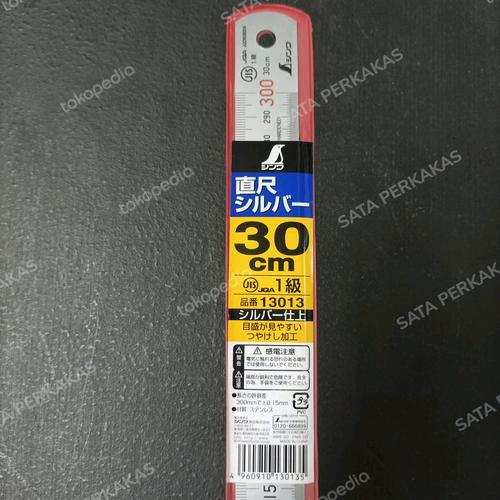 Jual Shinwa Penggaris 30 cm Stainless Steel Rule Hard Chrome JIS 13013 - Jakarta Barat - SATA ...