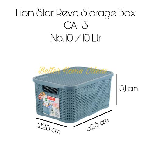 Jual LION STAR Tempat Penyimpanan Revo / Storage Box 10L (CA-13) - Abu ...