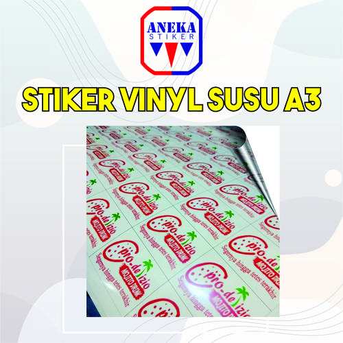 Jual Cetak Stiker VINYL SUSU MURAH KISS CUTT hanya Rp.9.500 per Lembar ...