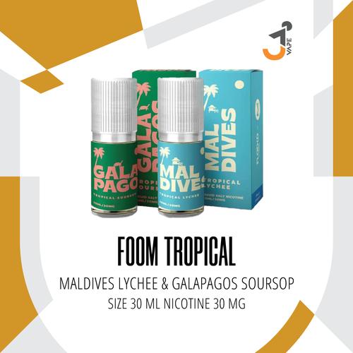 Jual FOOM MALDIVES TROPICAL LYCHEE SALTNIC 30ML 30MG BY FOOM E-LIQUID ...