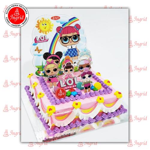 Jual Kue Ulang Tahun - LOL 2 Cake - Topper Cake - SC 100, 24CM BULAT ...