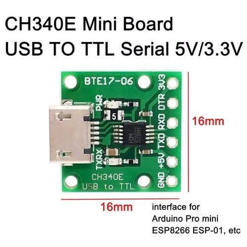 Jual CH340E USB to TTL Serial Converter Arduino Programmer Downloader Modul - Kota Batam - DI ...