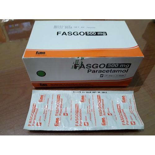 Jual Fasgo Paracetamol 500mg Strip - Penurun Demam dan Pereda Nyeri ...