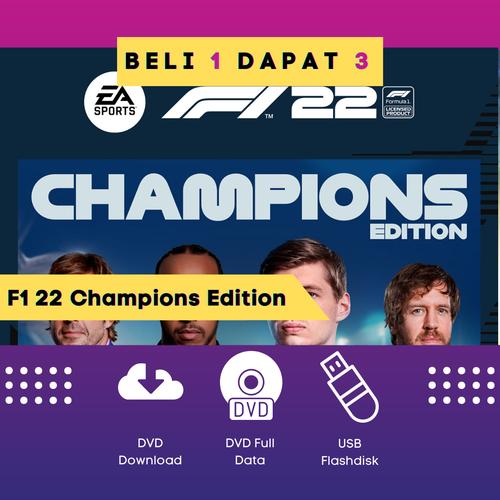 Jual F1 22 Champions Edition | Game PC Original - DVD-DL 70GB, Offline ...