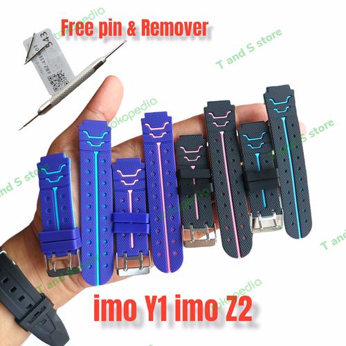 Jual TALI JAM TANGAN IMOO Y1 RUBBER STRAP TALI JAM SMARTWATCH IMO ...
