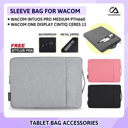 Jual Wacom Pen Tablet Intuos Pro Cintiq Ceres 13 Tas Sleeve Pouch Bag ...