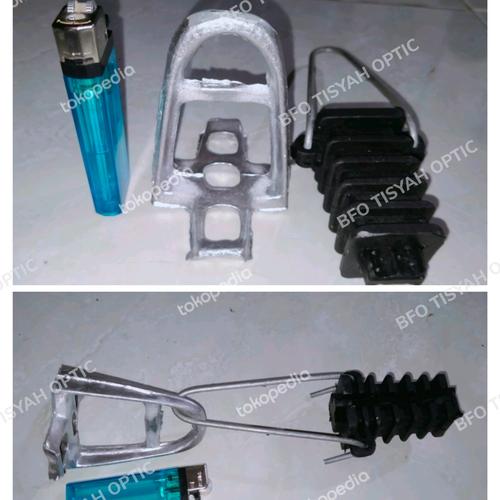 Jual 1 set Breket A Service dropcore fig 8 klem kabel precon 2mm -7mm ...