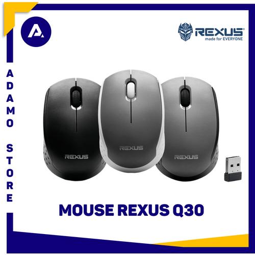 Jual Mouse Wireless Rexus Q30 Silent Click Office Mouse - Grey White ...