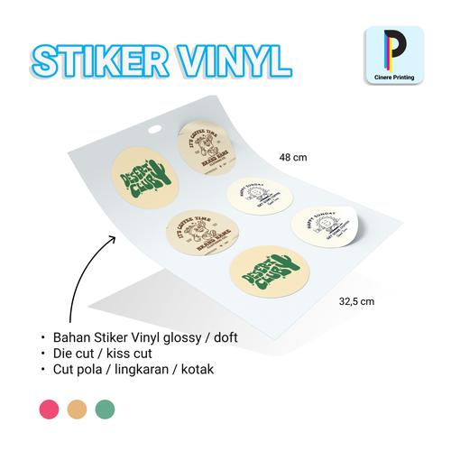 Jual CETAK STIKER VINYL ANTI AIR / LABEL BULAT &KOTAK - VINYL GLOSY ...