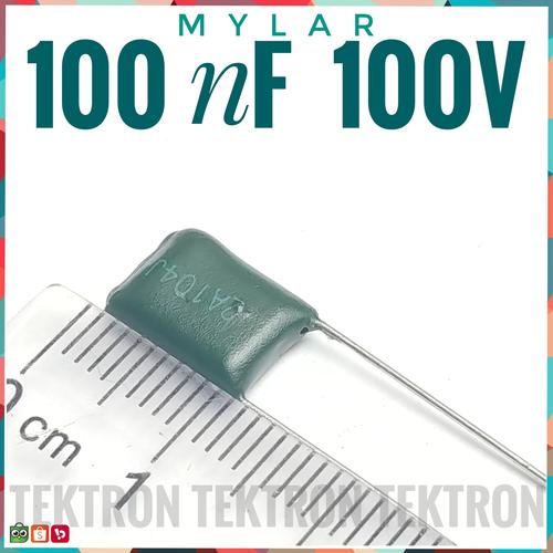 Jual Mylar 100nF 100V 104 104J Milar 100KpF 0.1uF Kapasitor Capacitor ...
