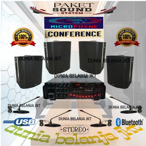 Jual paket sound system mic conference ruang meeting/ ruang rapat - 4 ...