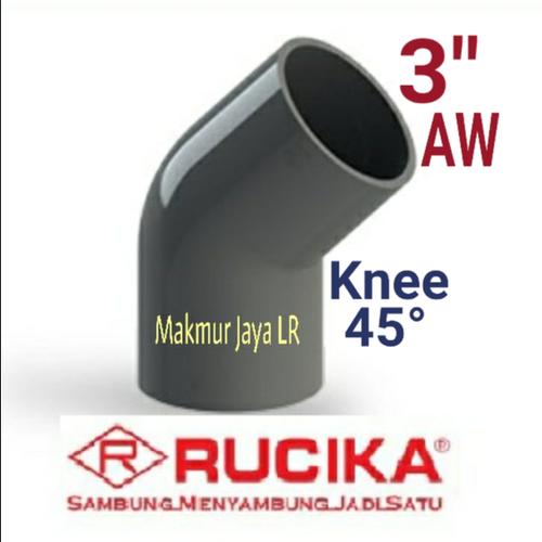 Jual KENI 3" KNEE 3 inch Elbow 45 ⁰ derajat D / AW Knie Kenie pipa PVC ...