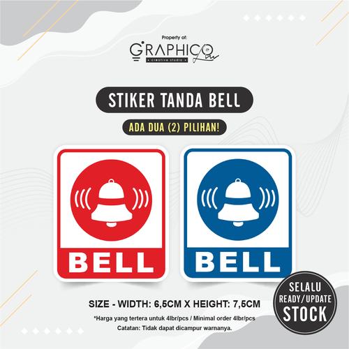 Jual Stiker Tanda Bell - Per/4 lbr (7x8cm) - Merah - Jakarta Barat ...