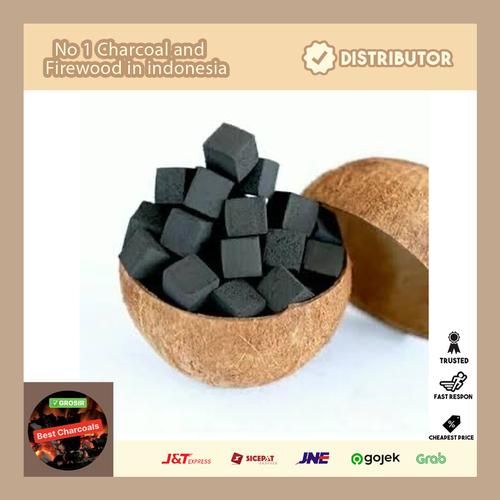 Jual Arang Briket Cube 1 Kg BBQ Premium Panggang Food Grade Areng Barbeque - Arang Kayu ...