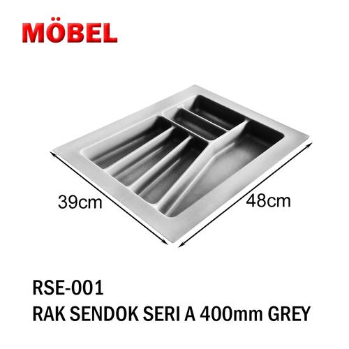 Jual Rak Sendok Garpu Laci 40 CM Plastik MOBEL 390 x 480mm Seri A Abu ...