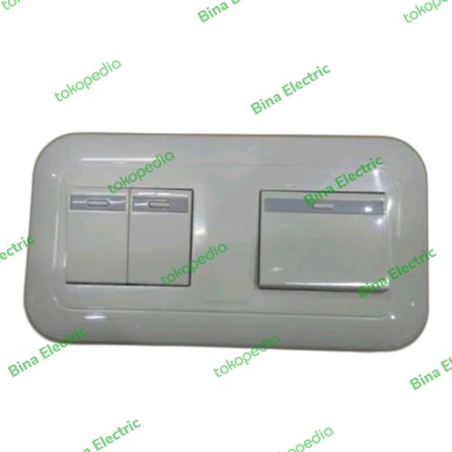 Jual Saklar Seri + Engkel Panasonic 2 Gang / Saklar Triple Panasonic ...