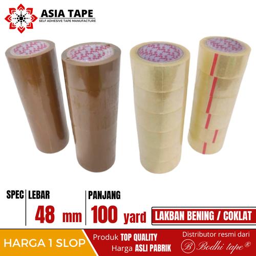 Jual LAKBAN BENING COKLAT BODHI TAPE UK 48MM X 100YARD 1 SLOP 6 ROLL - Bening - Jakarta Utara ...