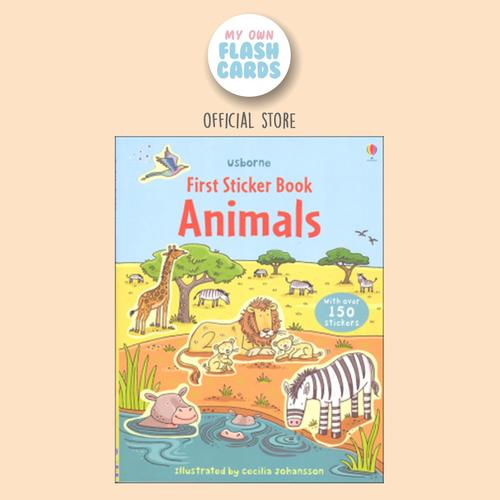 Promo Usborne Animal First Sticker Book - Binatang Imported Activity ...