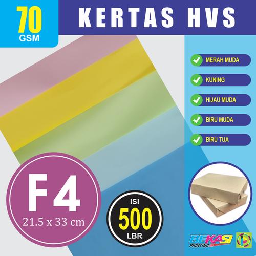 Jual Kertas Print Fotocopy - HVS Warna F4 70 gram - Kuning ...