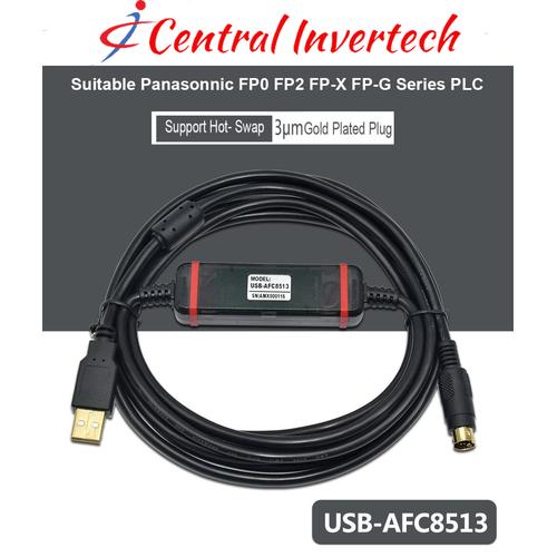 Jual AMSAMOTION USB-AFC8513 Suitable Panasonic PLC Programming Cable - FTDI-Isolation, 3m - Kota ...