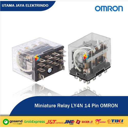 Jual Miniature Relay Omron LY4 14 Pin Tanpa Lampu - MURAH - 12VDC ...