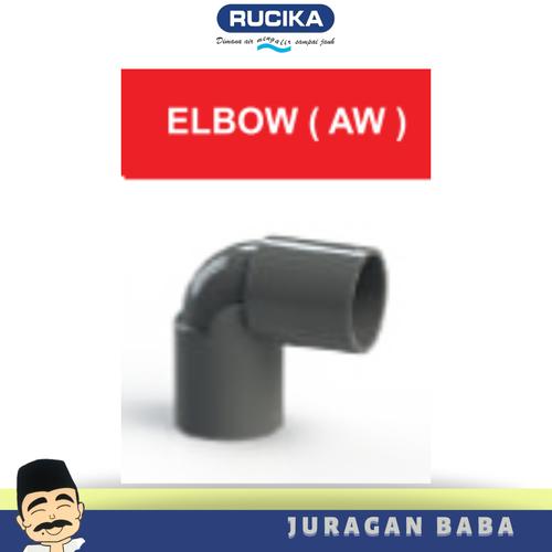 Jual RUCIKA - ELBOW AW / KNEE PVC - 1/2" - Kota Makassar - Juragan Baba ...