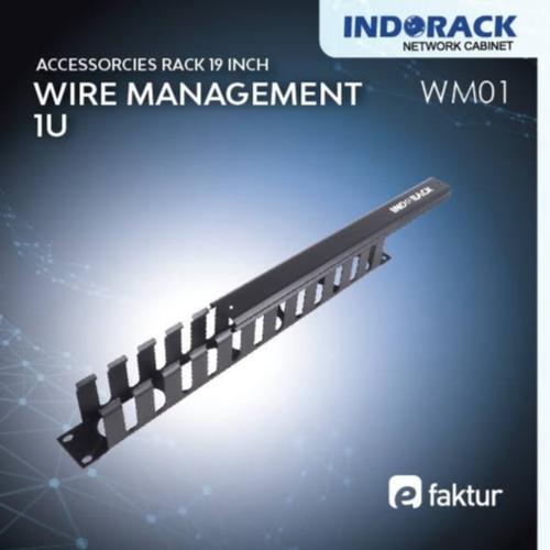 Jual WIRE MANAGEMENT 1U WM01 - HORIZONTAL CABLE WIRING INDORACK RACK ...